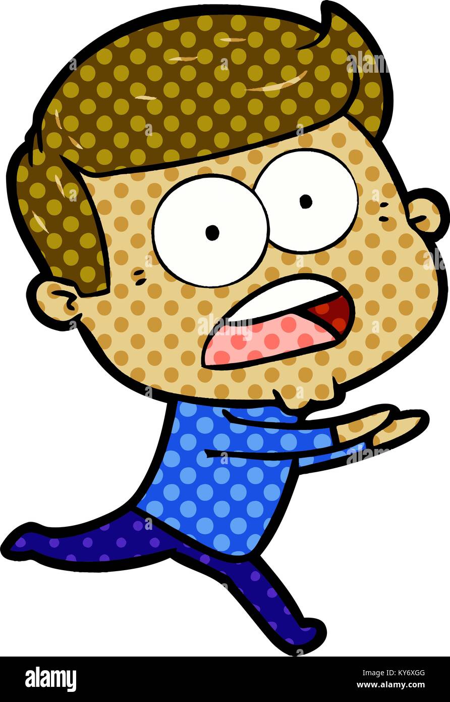 cartoon shocked man Stock Vector Image & Art - Alamy