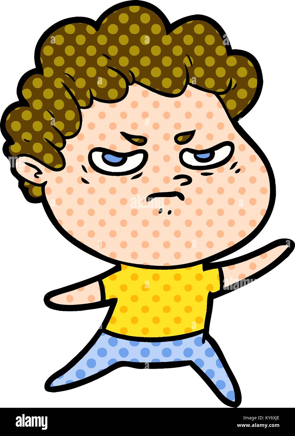 cartoon angry man Stock Vector Image & Art - Alamy