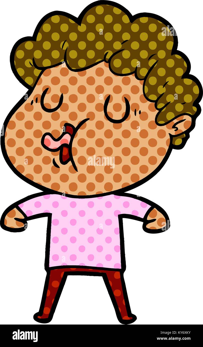 cartoon man singing Stock Vector Image & Art - Alamy