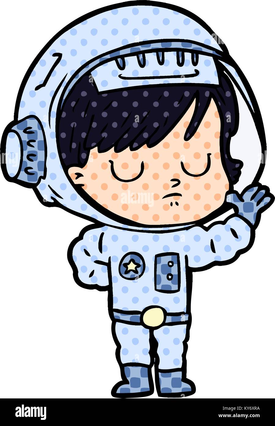cartoon astronaut woman Stock Vector Image & Art - Alamy