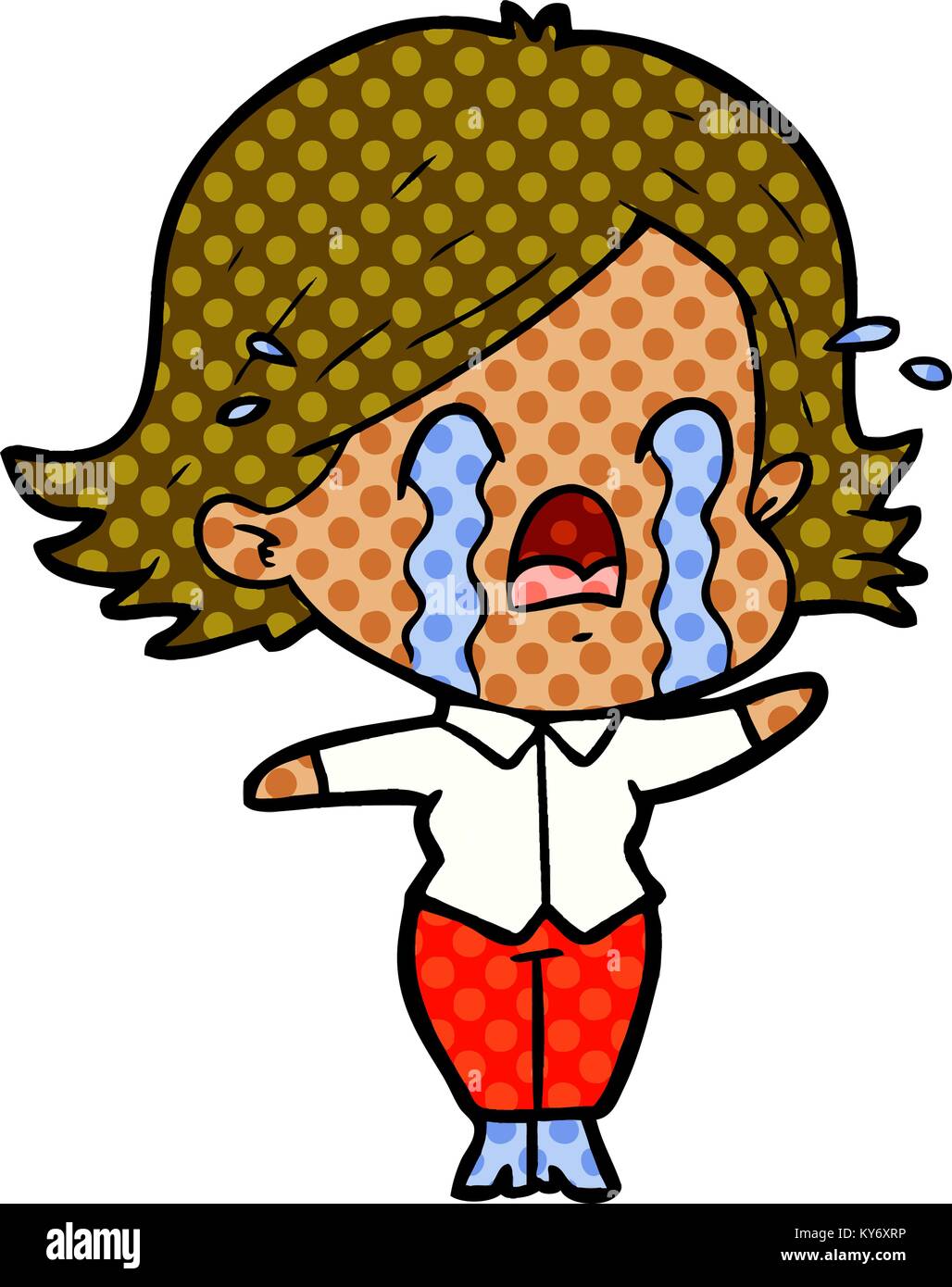 cartoon woman crying Stock Vector Image & Art - Alamy