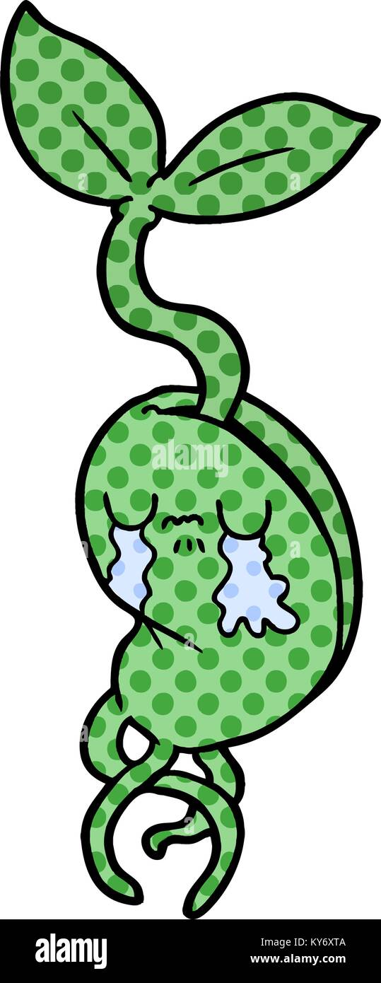 cartoon sprouting seedling Stock Vector Image & Art - Alamy