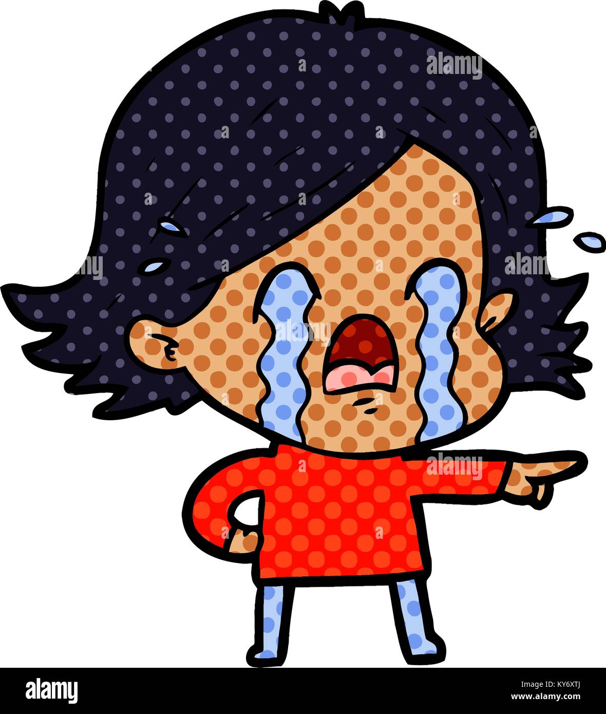 cartoon woman crying Stock Vector Image & Art - Alamy