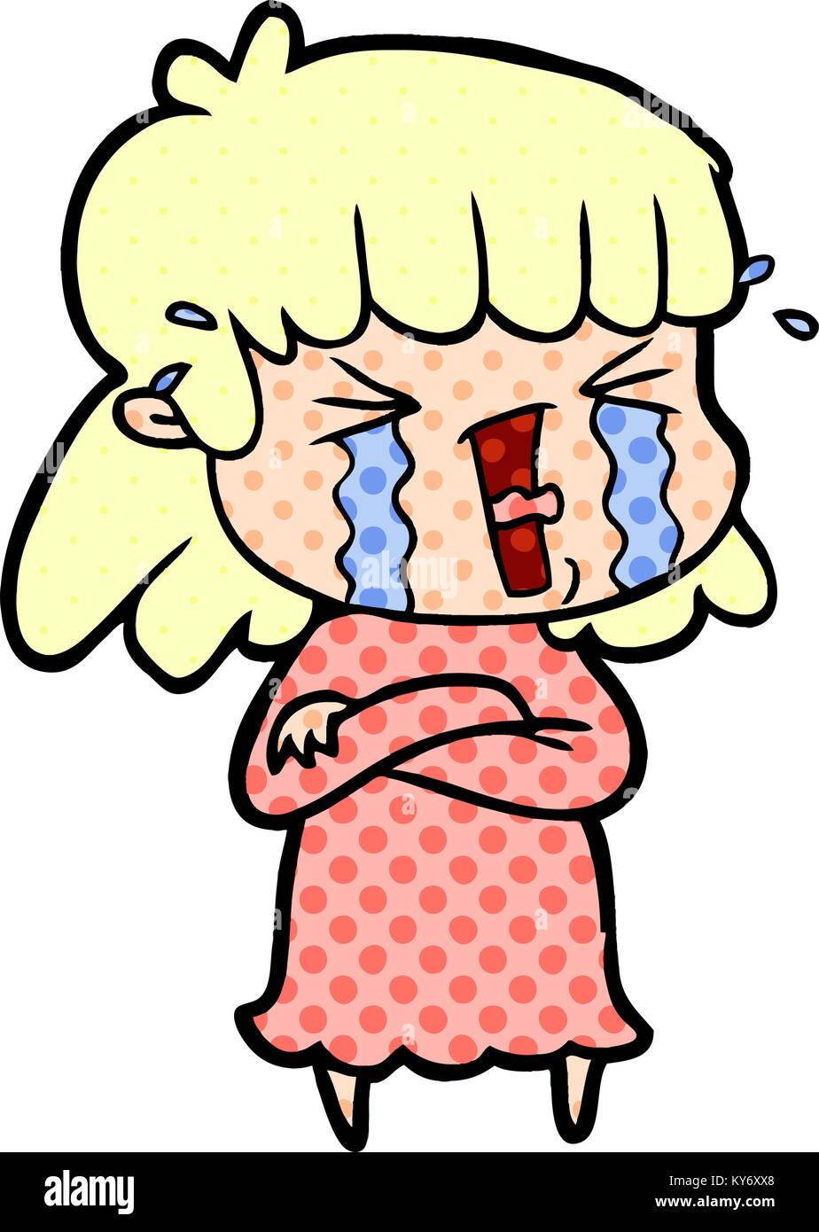 cartoon woman in tears Stock Vector Image & Art - Alamy