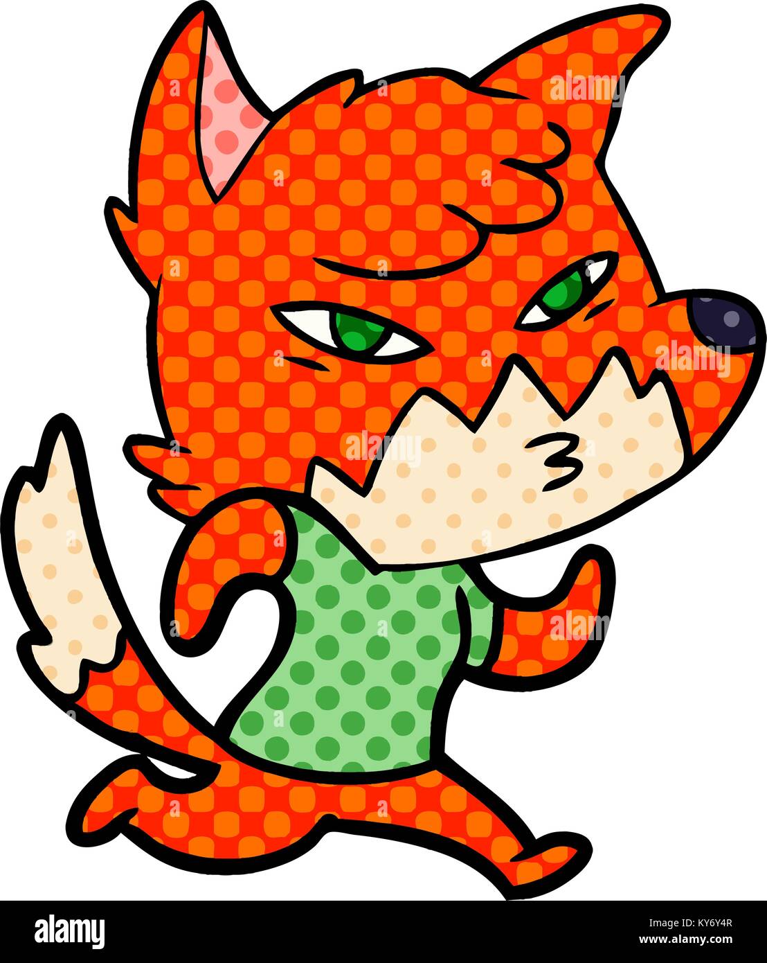 clever cartoon fox Stock Vector Image & Art - Alamy