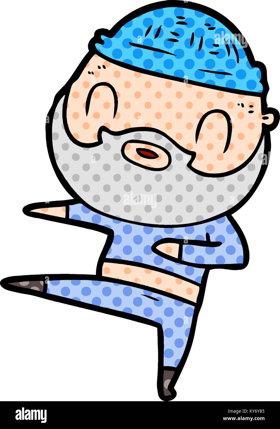 cartoon bearded man Stock Vector Image & Art - Alamy