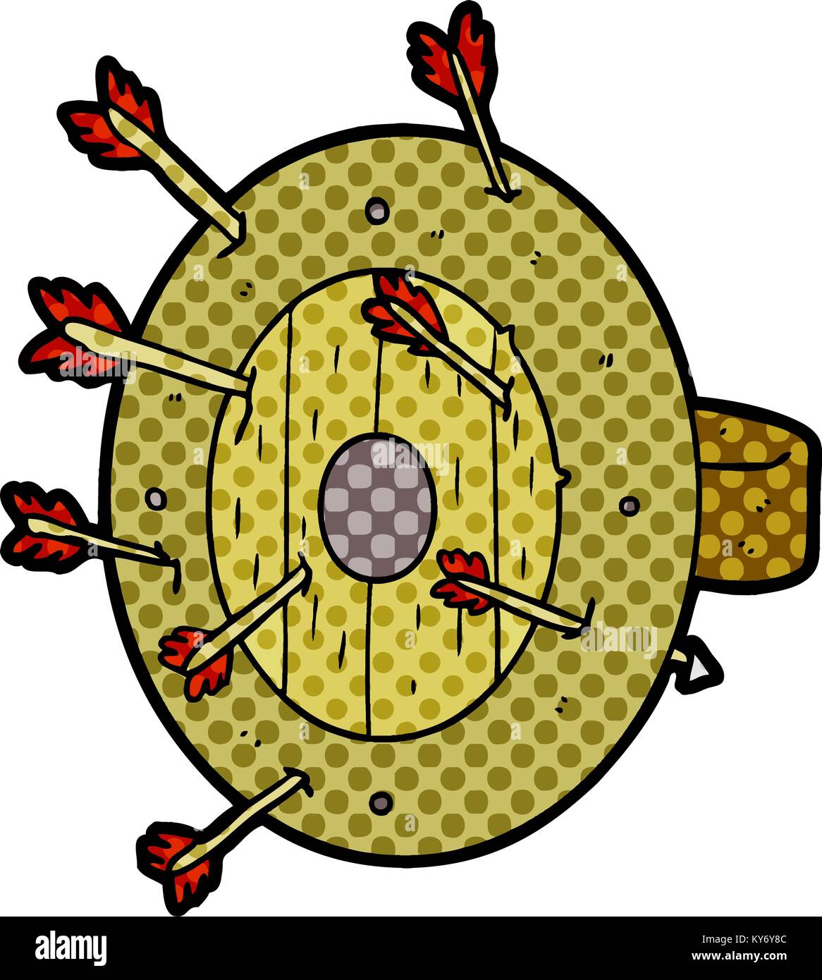 shield full of arrows Stock Vector Image & Art - Alamy