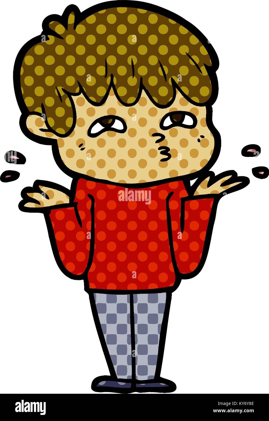 cartoon man confused Stock Vector Image & Art - Alamy