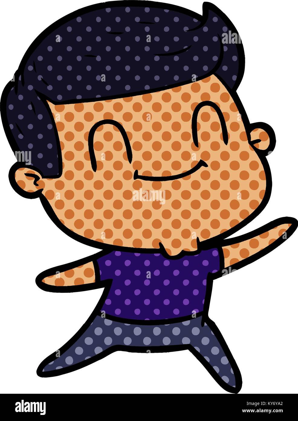 cartoon friendly man Stock Vector Image & Art - Alamy