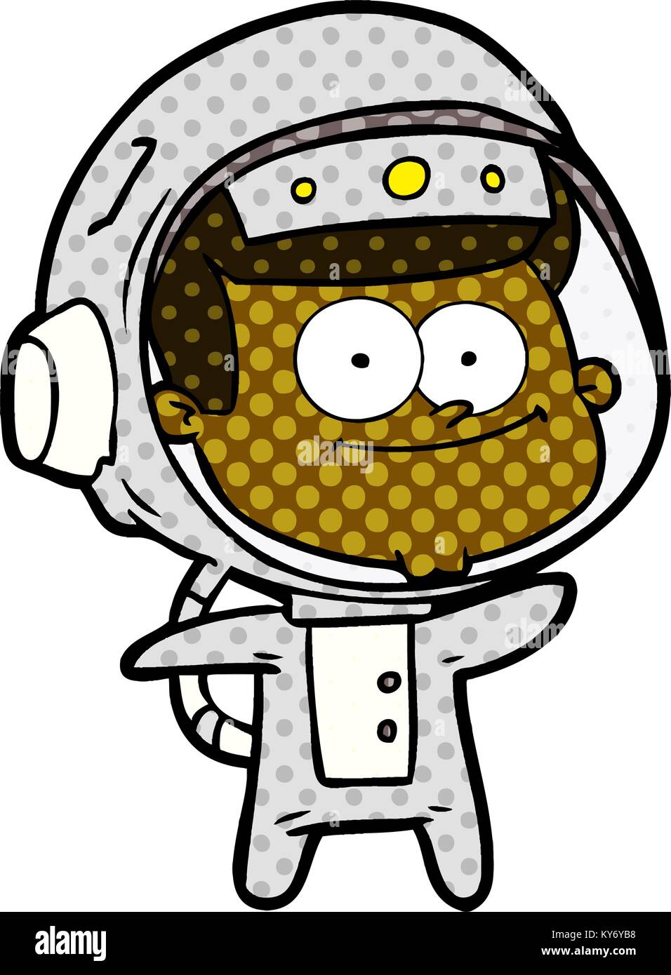 happy astronaut cartoon Stock Vector Image & Art - Alamy