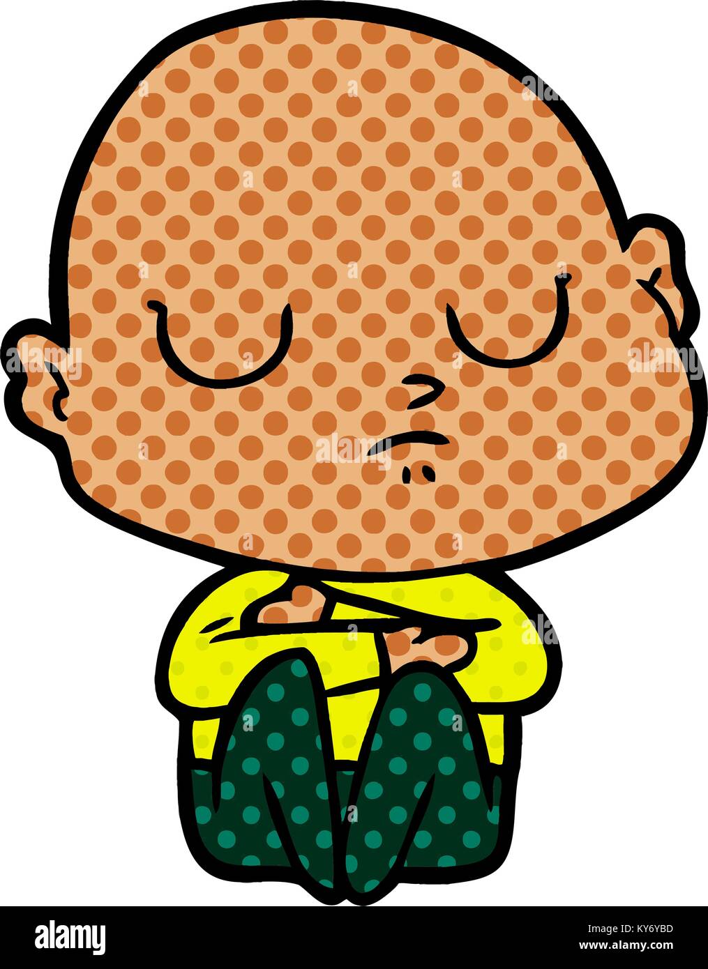 cartoon bald man Stock Vector Image & Art - Alamy