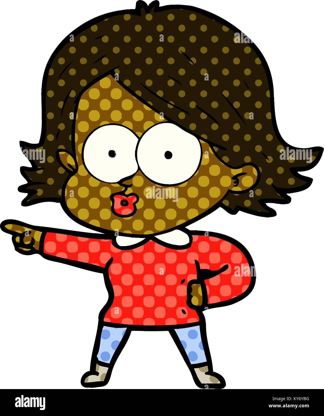 cartoon girl pouting Stock Vector Image & Art - Alamy