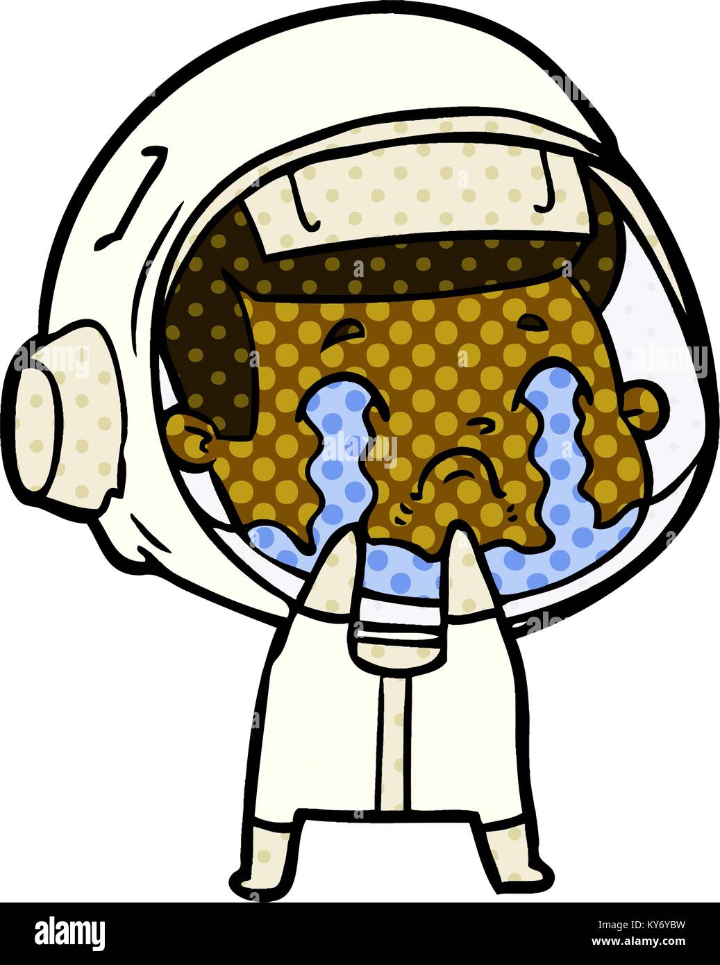 cartoon crying astronaut Stock Vector Image & Art - Alamy
