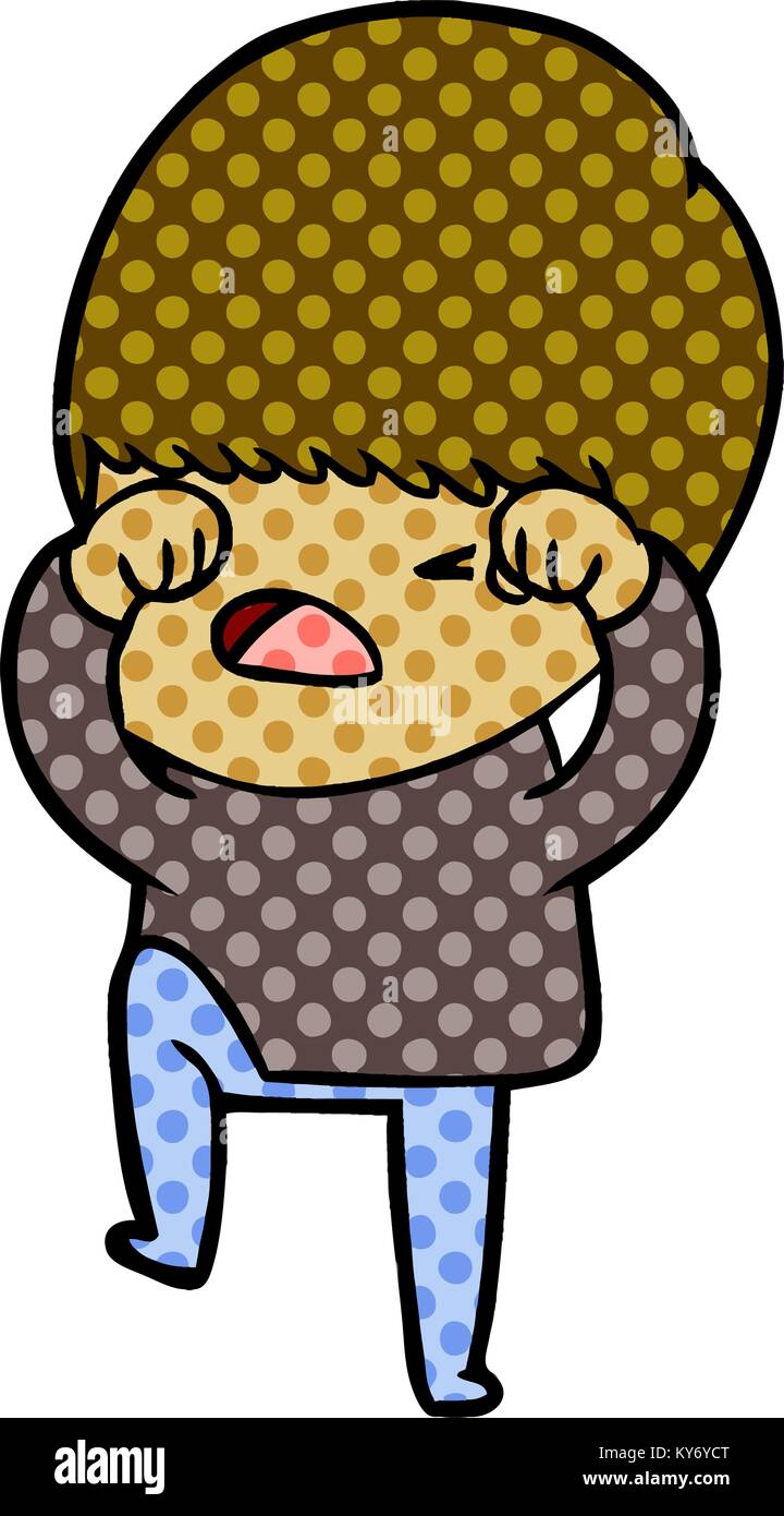 cartoon stressed man Stock Vector Image & Art - Alamy