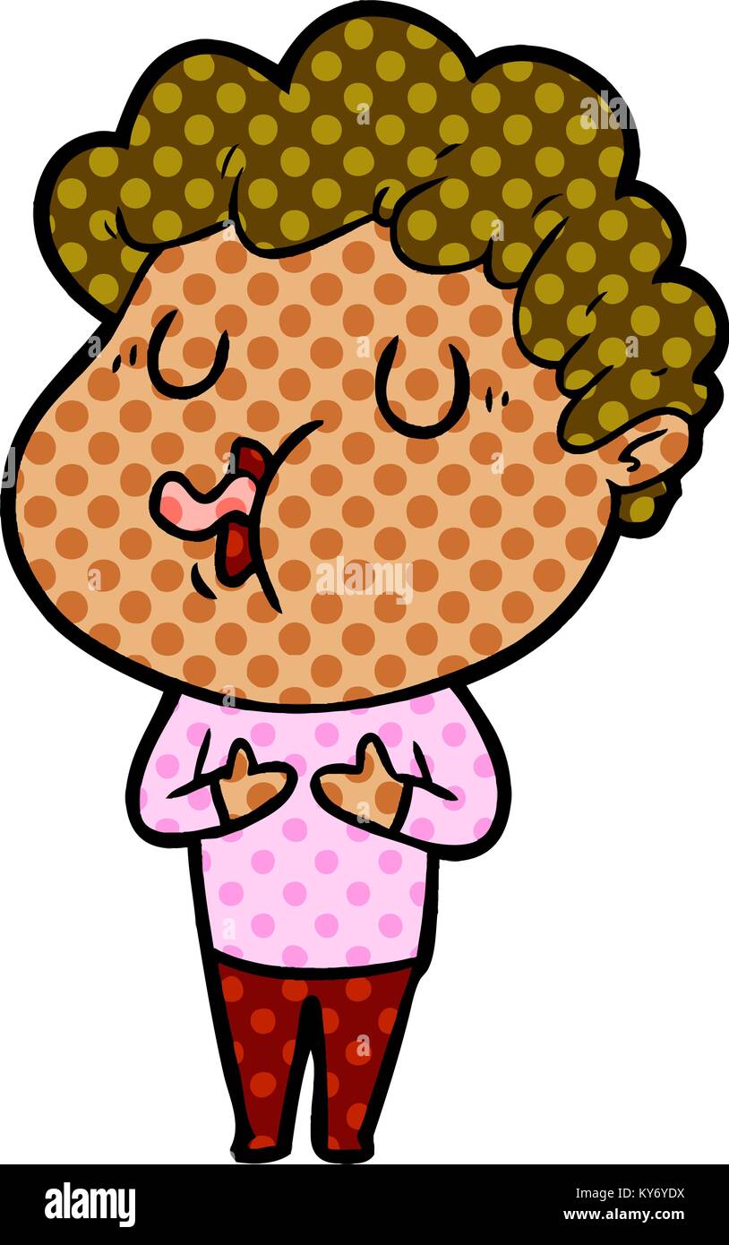 cartoon man singing Stock Vector Image & Art - Alamy