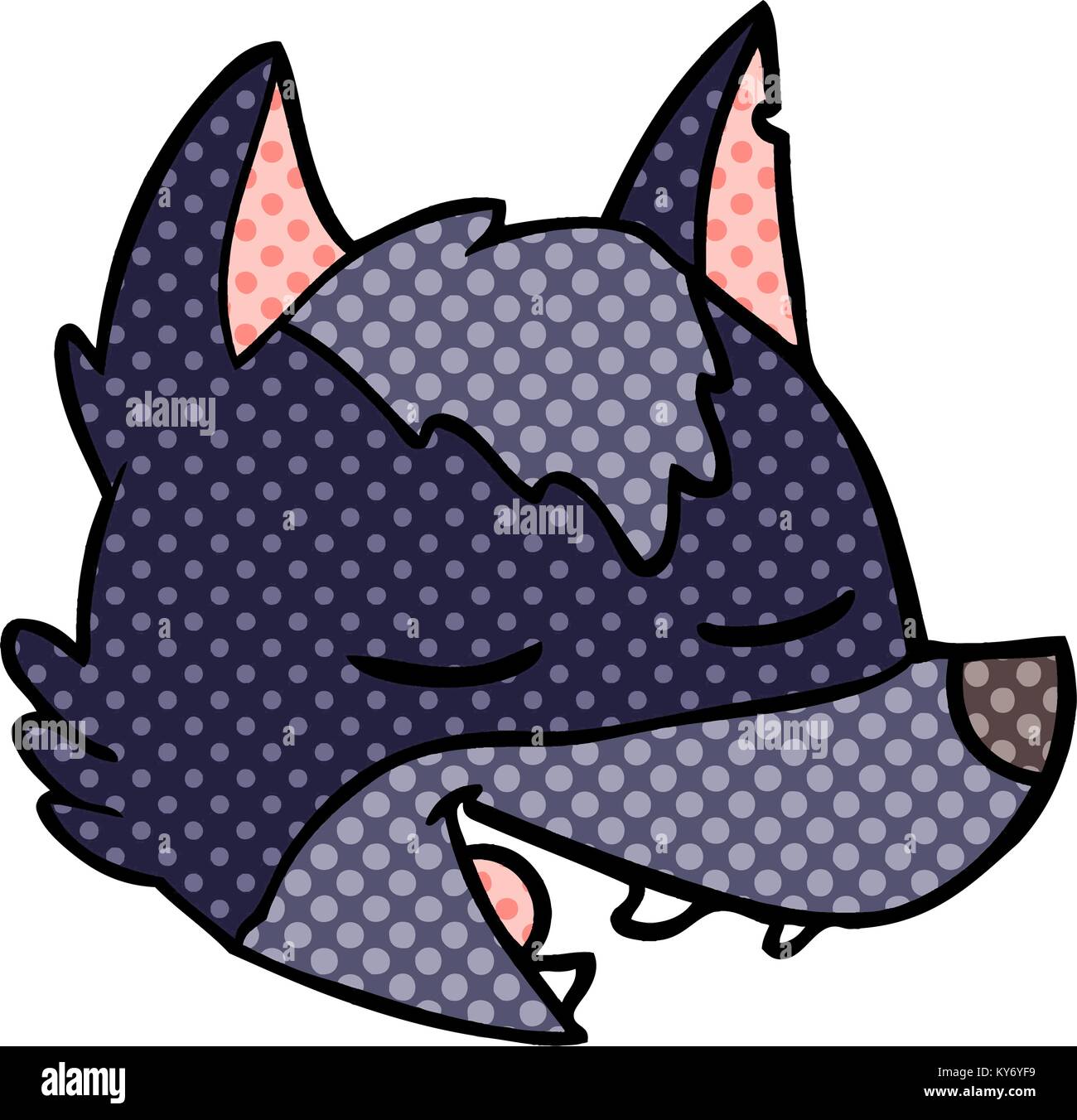 cartoon wolf face Stock Vector Image & Art - Alamy