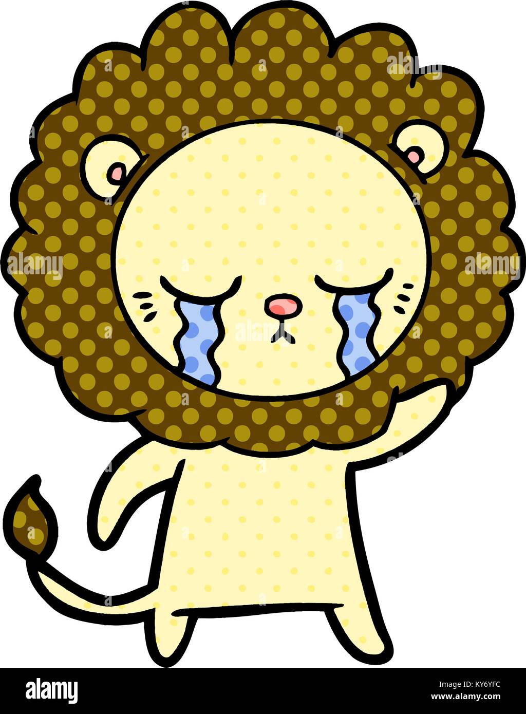 crying cartoon lion Stock Vector Image & Art - Alamy