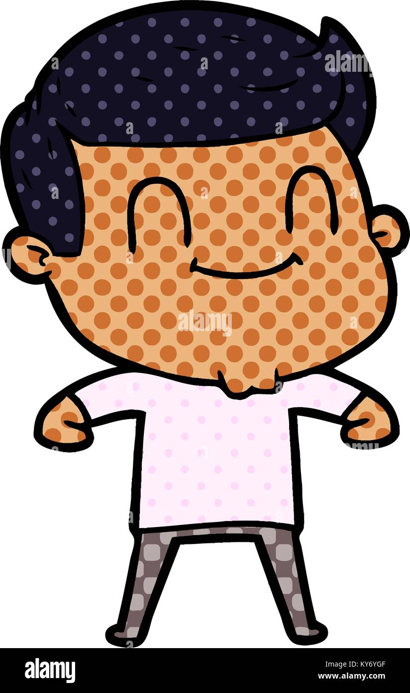 cartoon friendly man Stock Vector Image & Art - Alamy