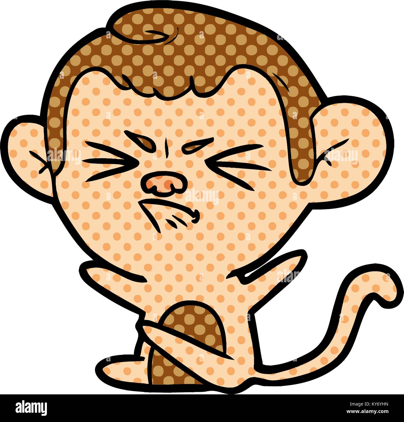 cartoon angry monkey Stock Vector Image & Art - Alamy