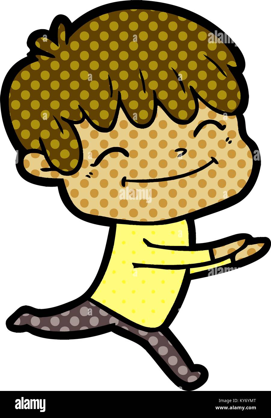cartoon happy boy Stock Vector Image & Art - Alamy