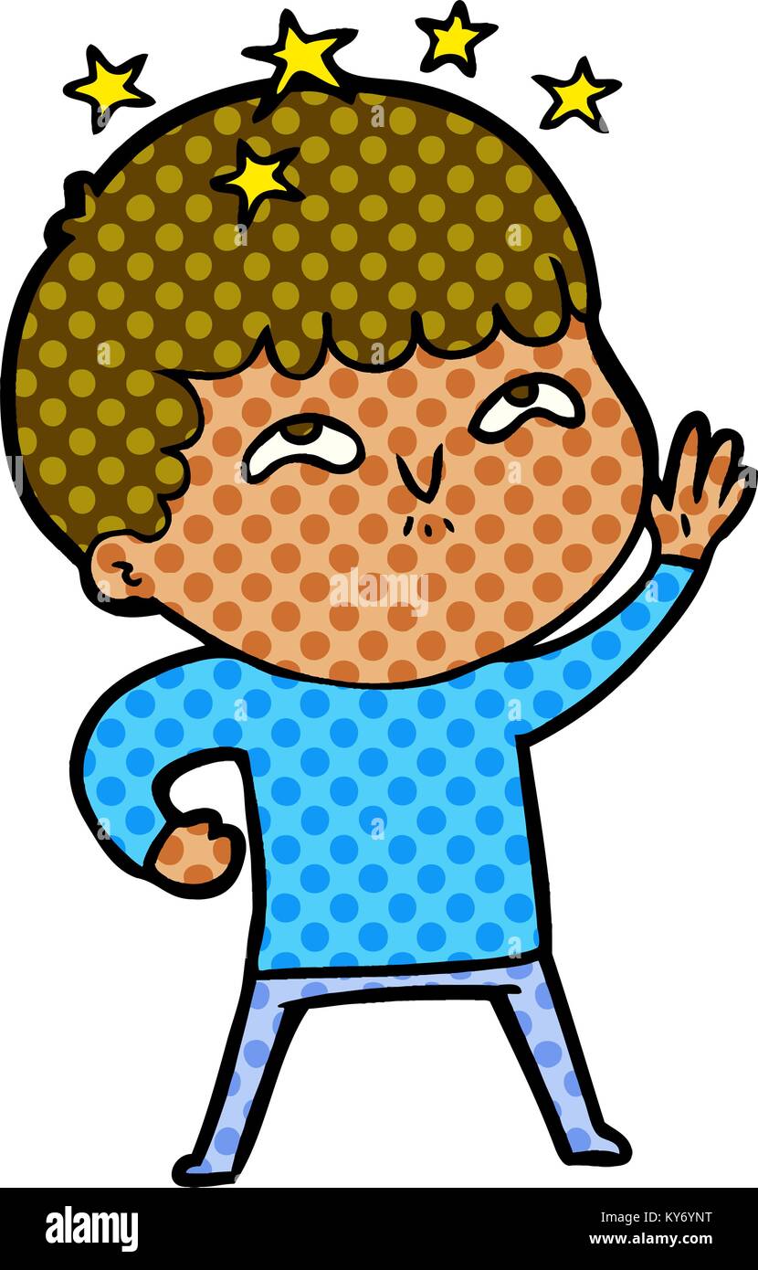 cartoon amazed boy Stock Vector Image & Art - Alamy