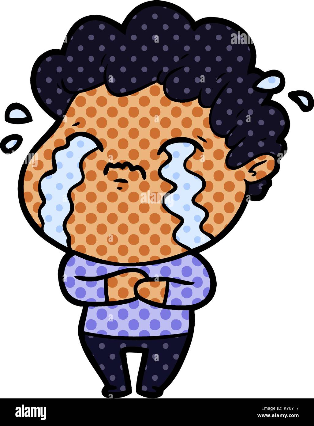 cartoon man crying Stock Vector Image & Art - Alamy