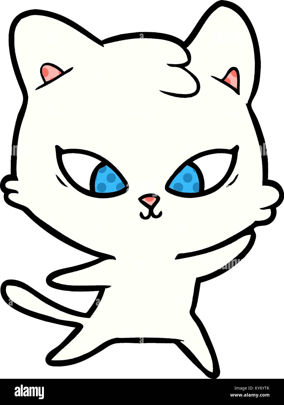 Cute Cartoon Cat Stock Vector Image And Art Alamy