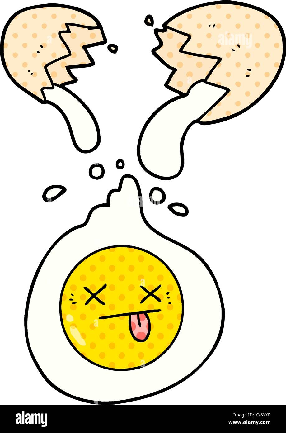 cartoon cracked egg Stock Vector Image & Art - Alamy