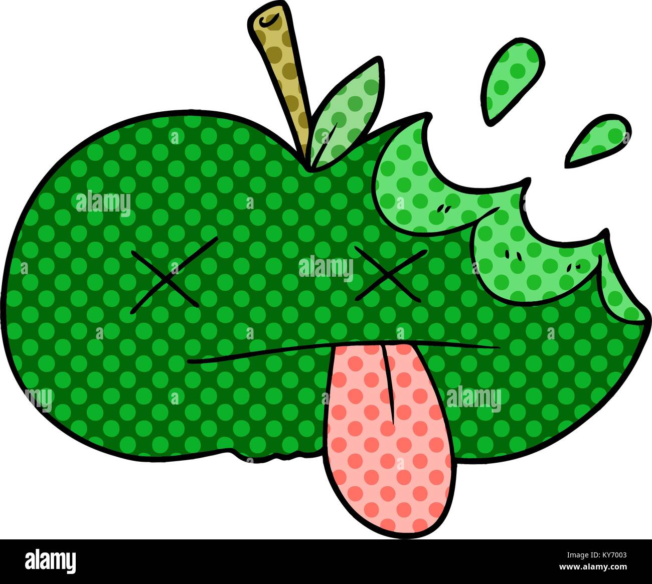 cartoon bitten apple Stock Vector Image & Art - Alamy