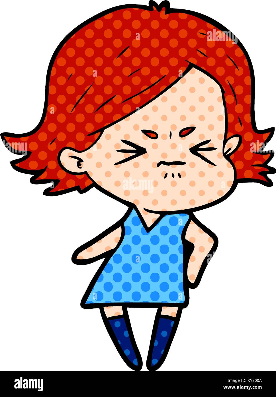 cartoon angry woman Stock Vector Image & Art - Alamy