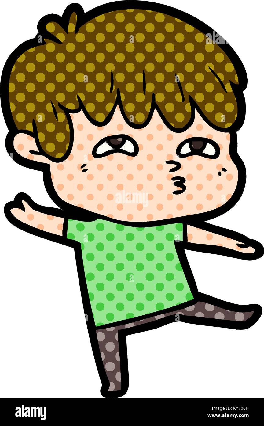 cartoon curious man Stock Vector Image & Art - Alamy