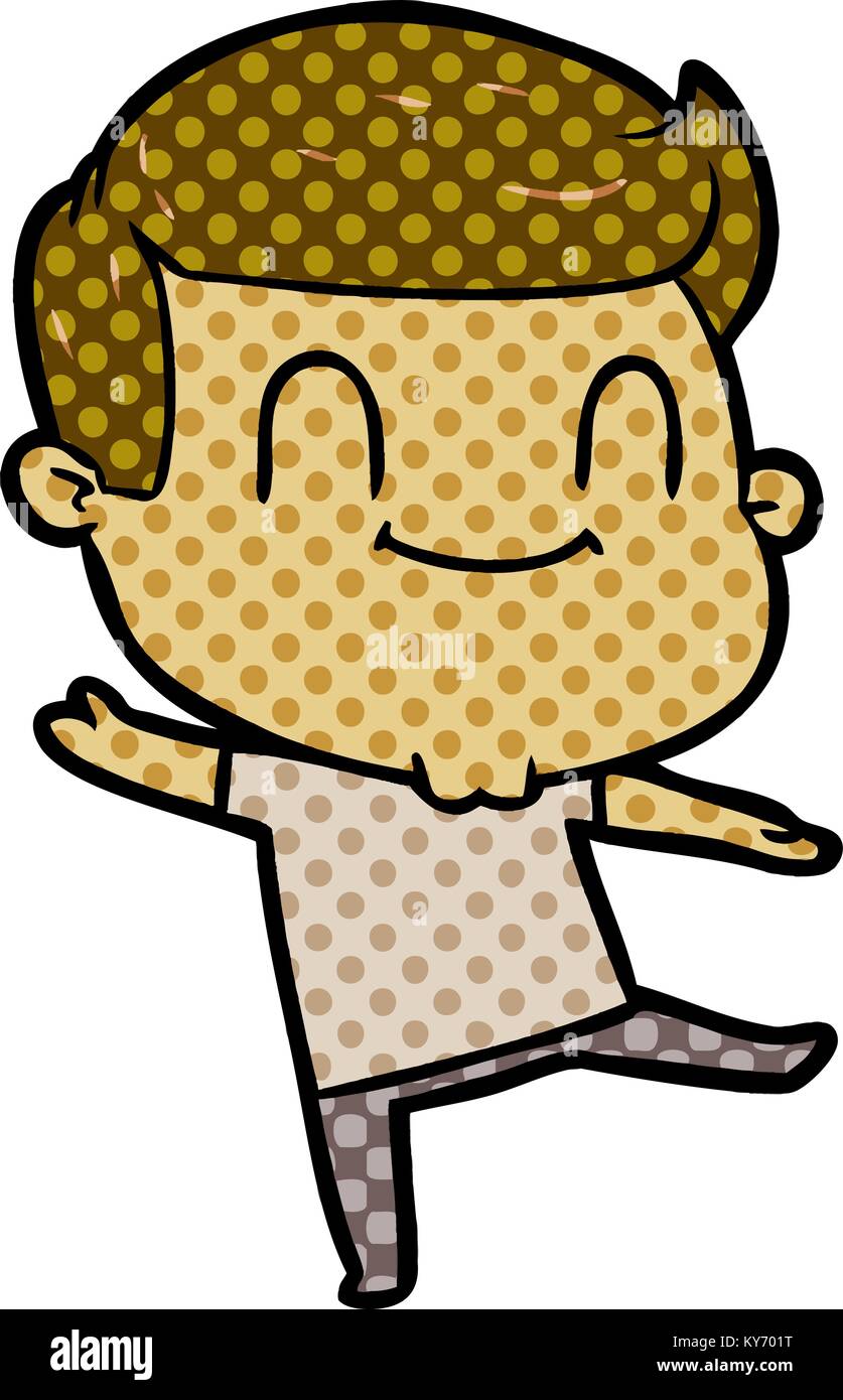 cartoon happy man Stock Vector Image & Art - Alamy
