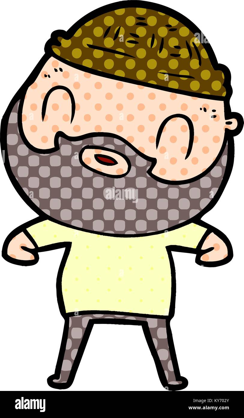 cartoon bearded man Stock Vector Image & Art - Alamy
