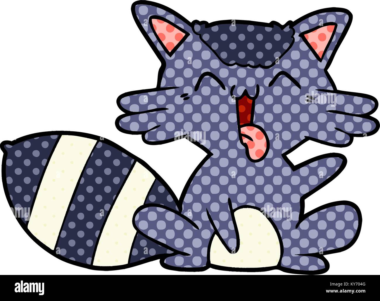cute cartoon raccoon Stock Vector Image & Art - Alamy
