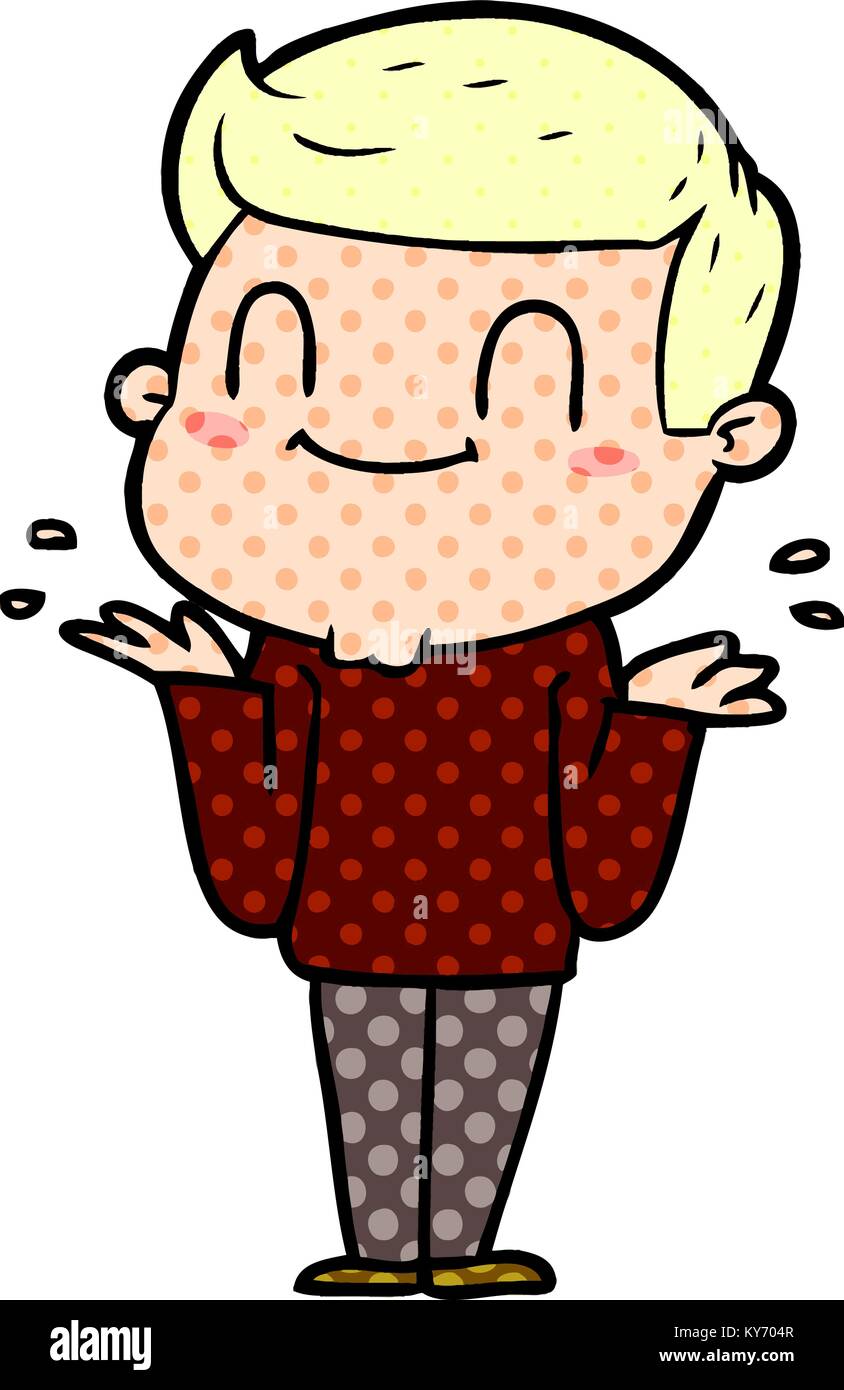 cartoon friendly man Stock Vector Image & Art - Alamy