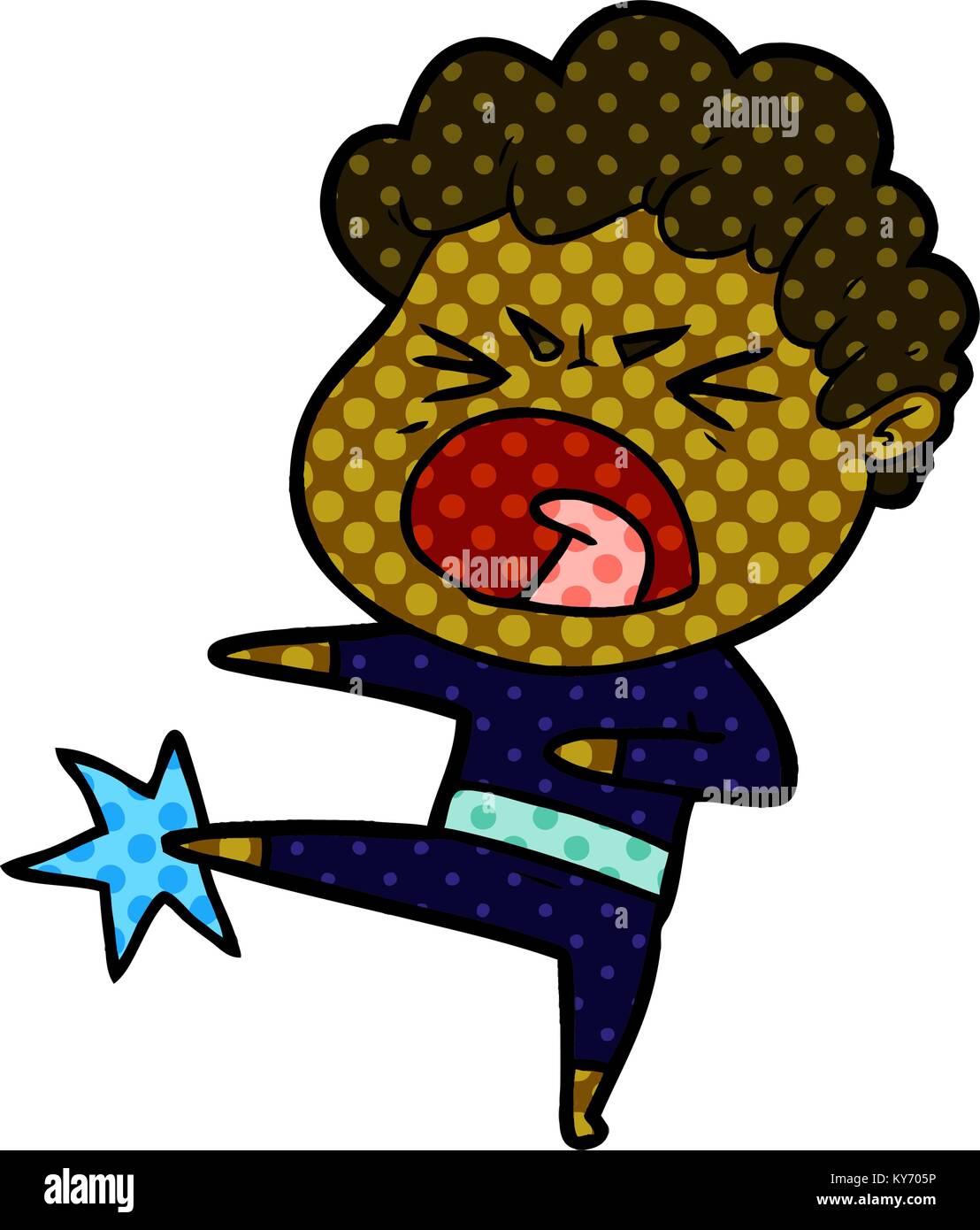 cartoon furious man Stock Vector Image & Art - Alamy