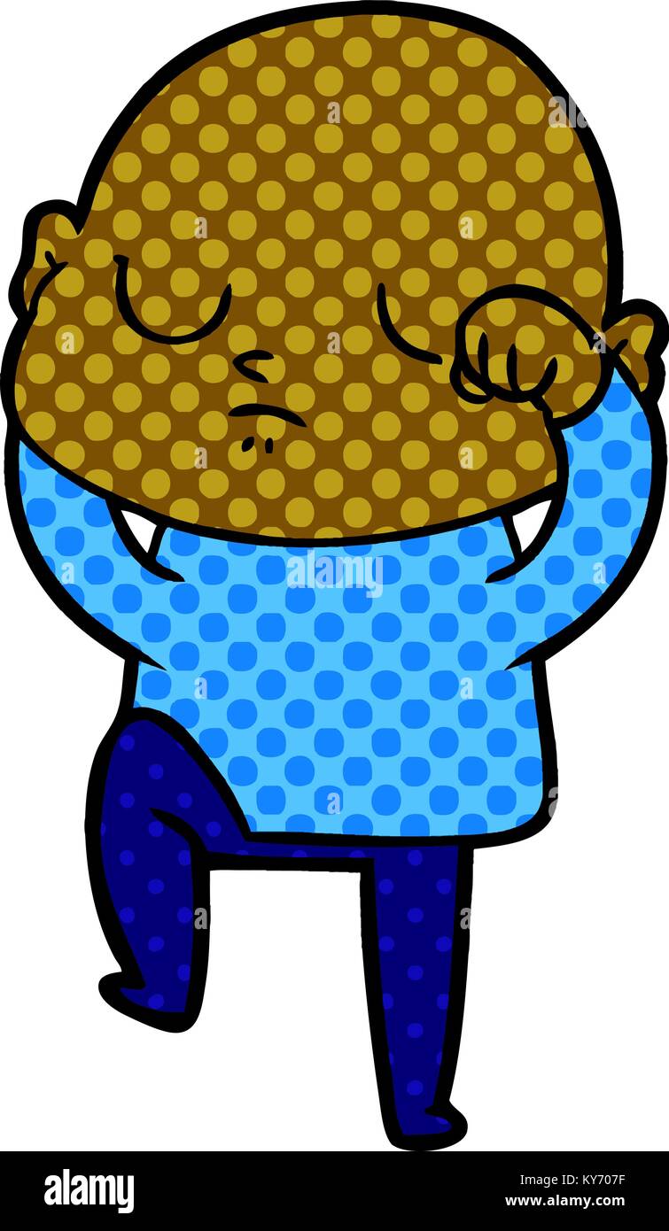 cartoon bald man Stock Vector Image & Art - Alamy