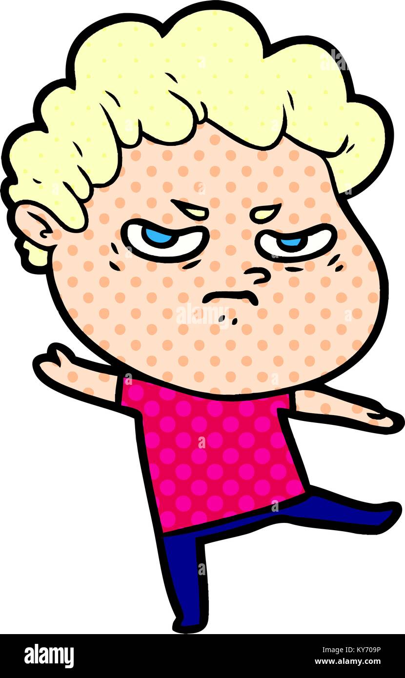 cartoon angry man Stock Vector Image & Art - Alamy