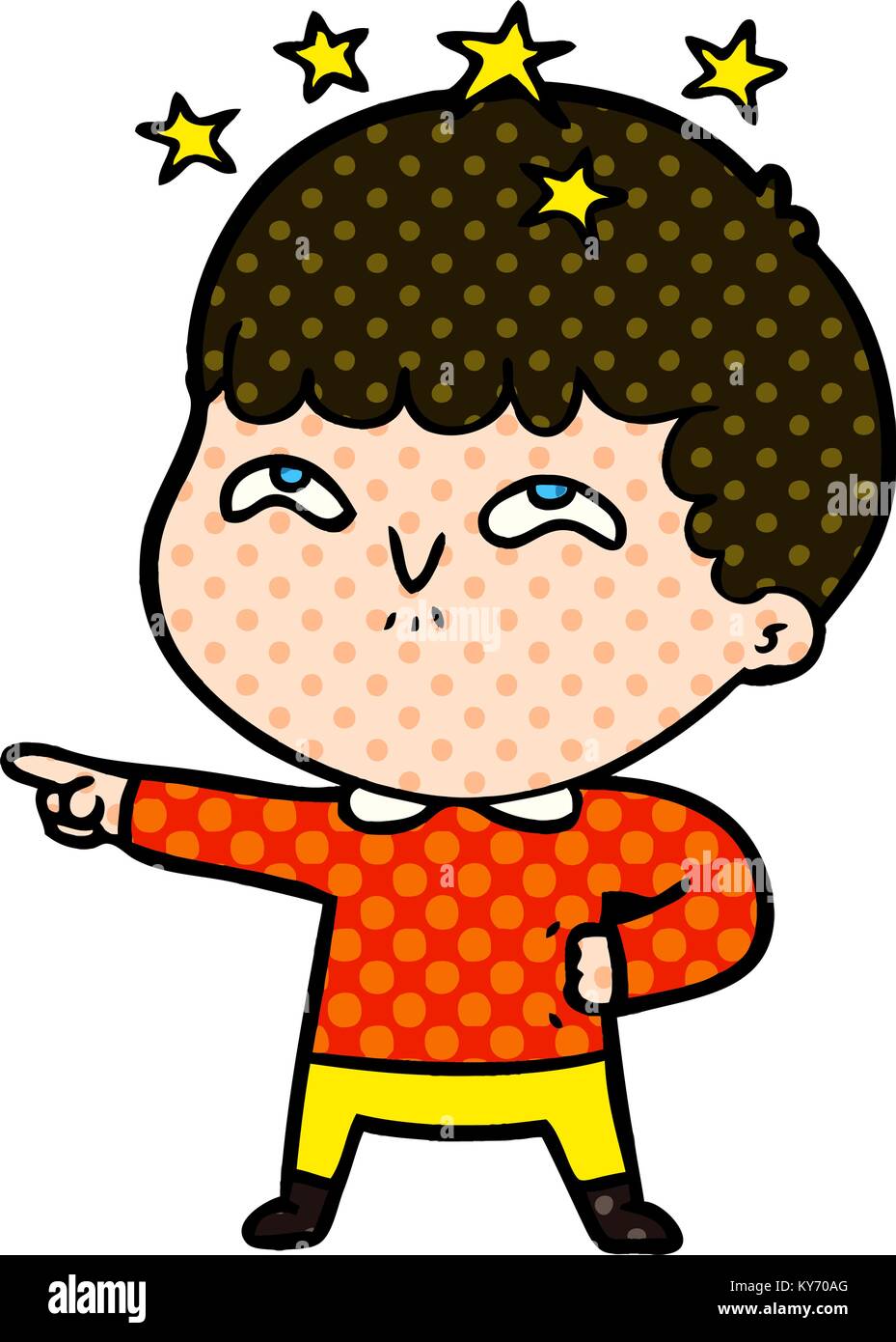 cartoon amazed boy Stock Vector Image & Art - Alamy