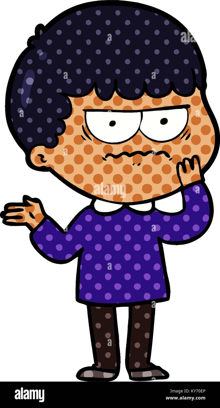 cartoon angry man Stock Vector Image & Art - Alamy