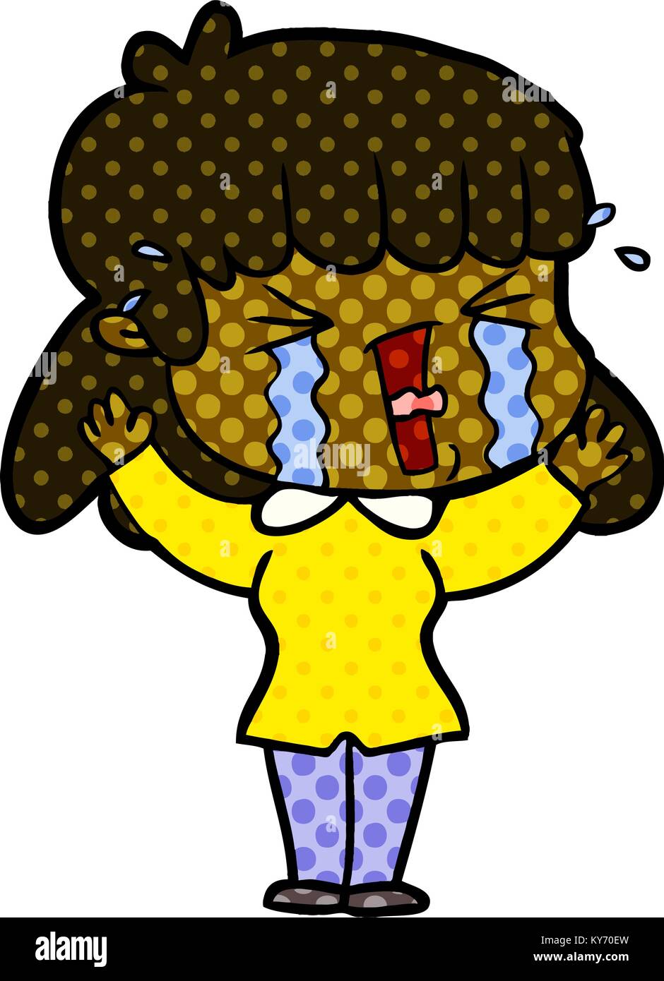 cartoon woman in tears Stock Vector Image & Art - Alamy