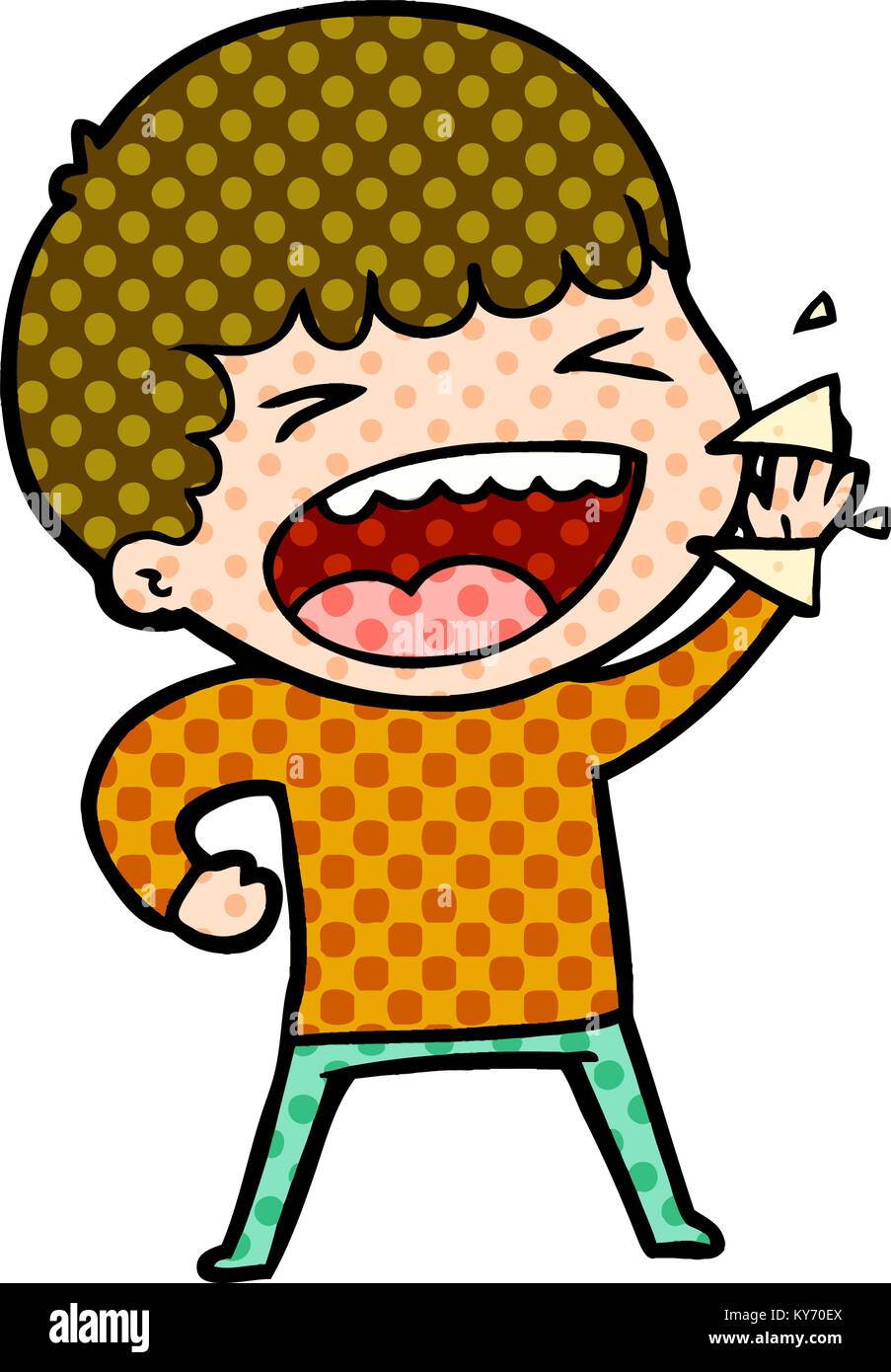 cartoon laughing man Stock Vector Image & Art - Alamy