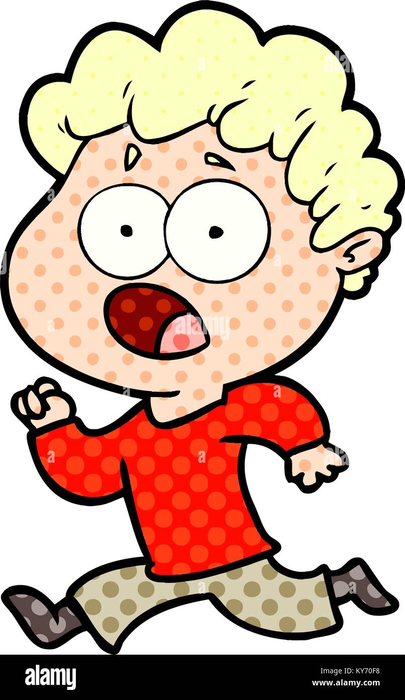 cartoon man gasping in surprise Stock Vector Image & Art - Alamy