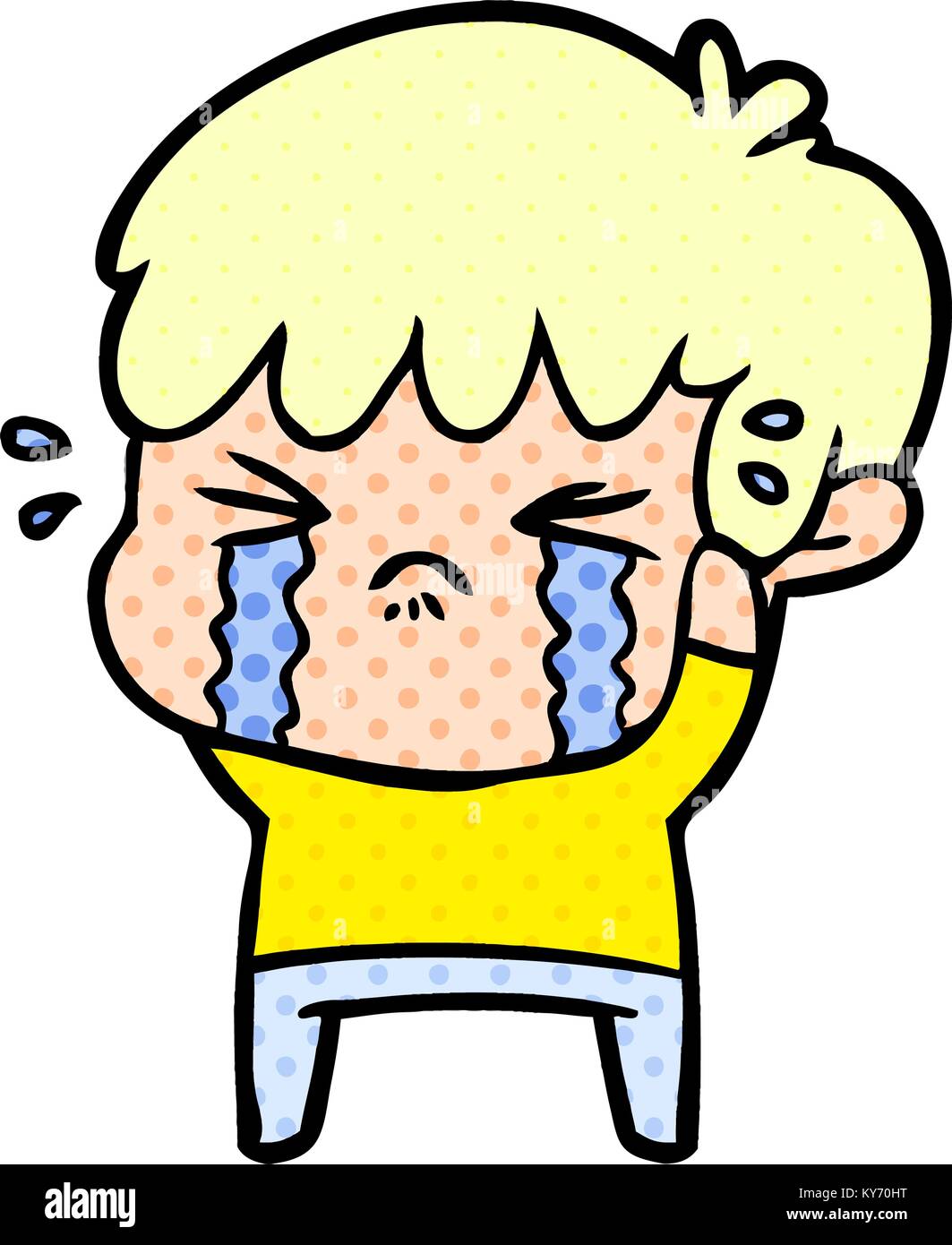 cartoon boy crying Stock Vector Image & Art - Alamy