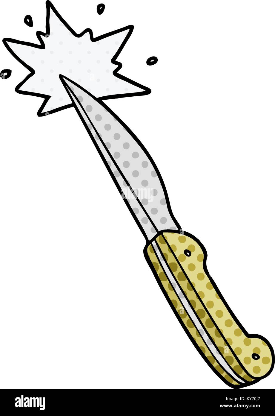 cartoon sharp kitchen knife Stock Vector Image & Art - Alamy