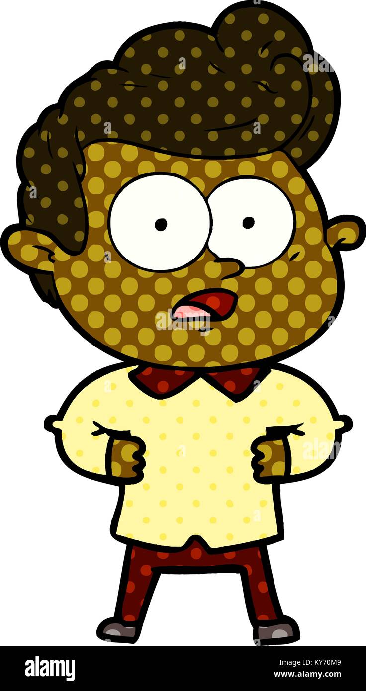 cartoon staring man Stock Vector Image & Art - Alamy
