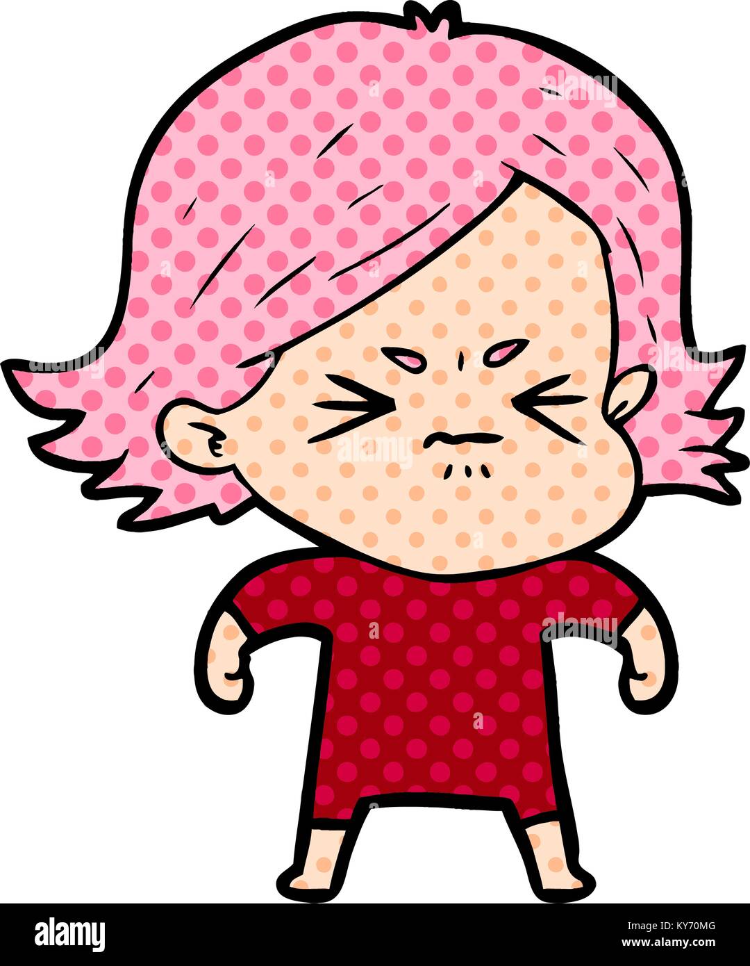 cartoon angry woman Stock Vector Image & Art - Alamy