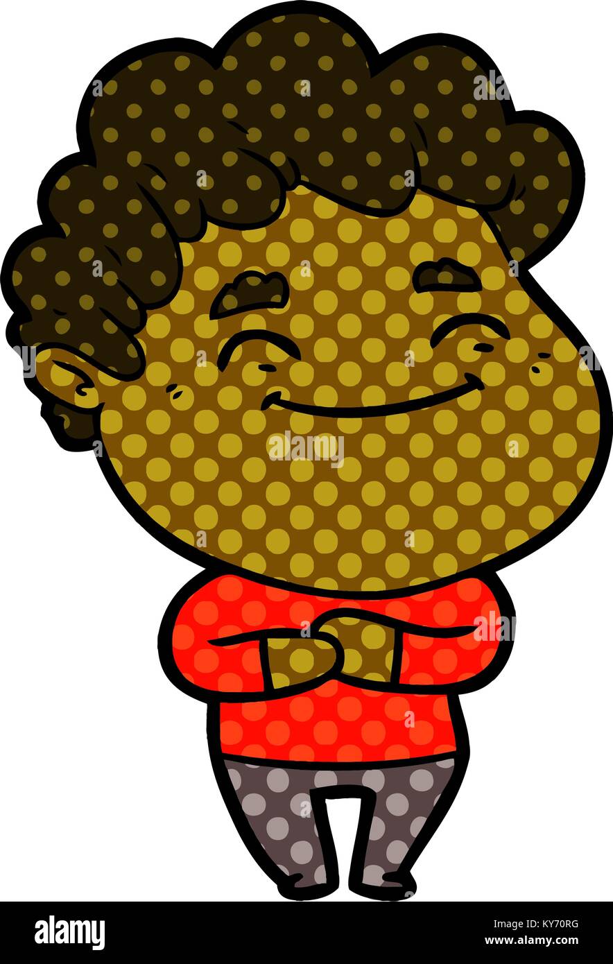 cartoon friendly man Stock Vector Image & Art - Alamy