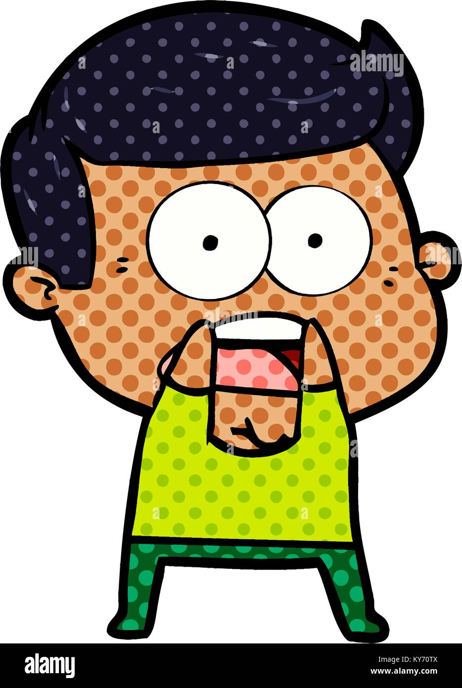 cartoon shocked man Stock Vector Image & Art - Alamy