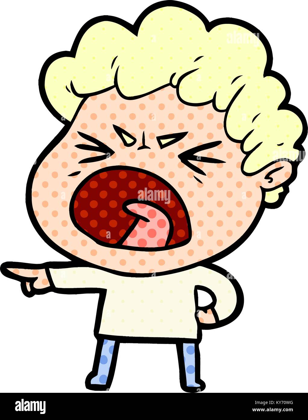 cartoon furious man Stock Vector Image & Art - Alamy